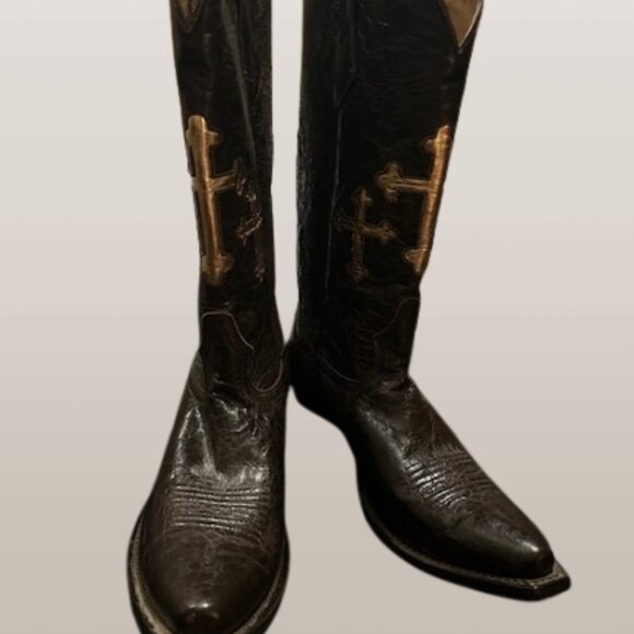 Johnny Ringo | Shoes | Johnny Ringo Brown With Gold Crosses Cowgirl ...